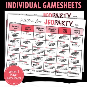 Valentines Jeopardy Game | Galentines Day Game | Valentines Game Night ...