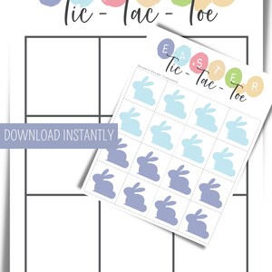 Printable Games | Easter Tic-tac-toe | Easter Games | Easter Day | Tic ...
