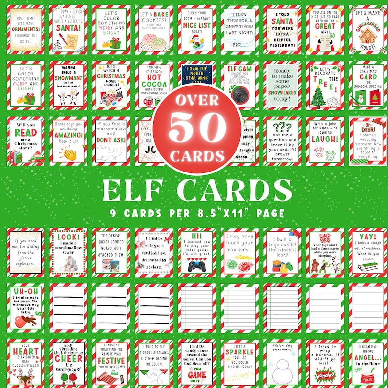 Printable Elf Notes and Activities | Christmas Elf Notes | Blank ...