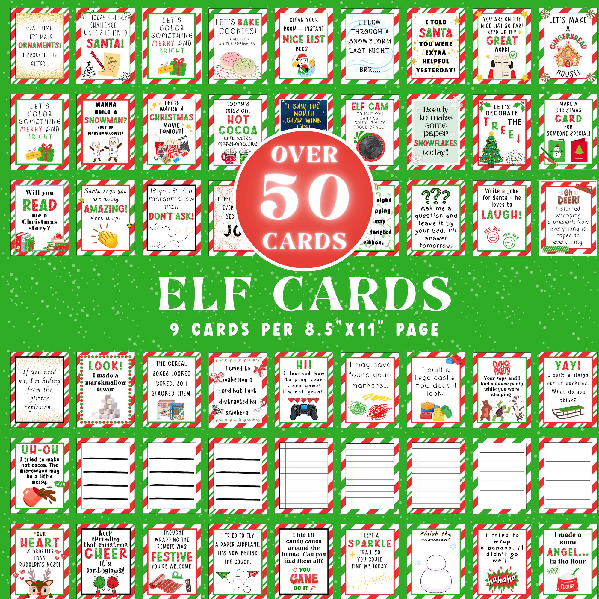 Printable Elf Notes and Activities | Christmas Elf Notes | Blank ...