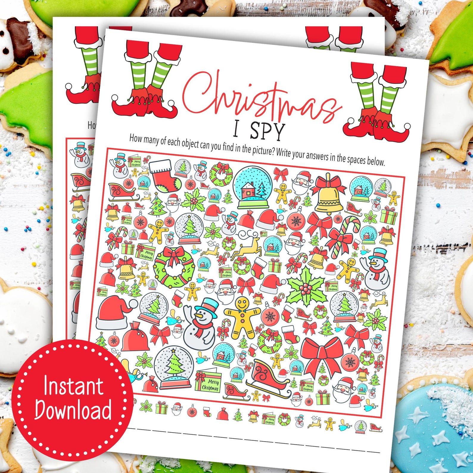 Christmas I Spy | Christmas Printable Game | Find the Pictures ...