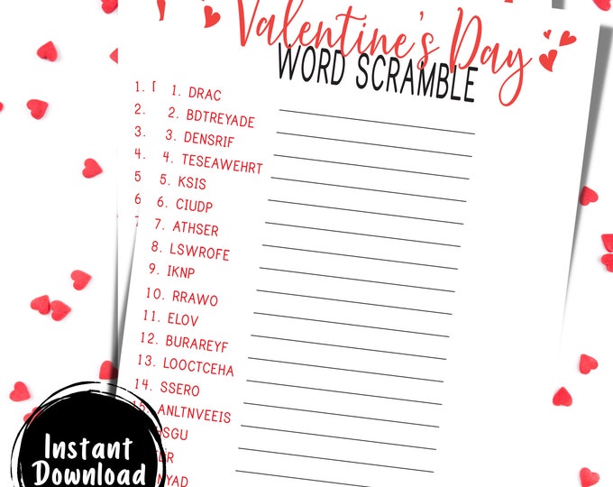 Juego de San Valentín Palabras Locas | Actividad para adultos y niños ...