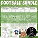 Printable Football Alphabet Game | Football Party Fun Word Game ...