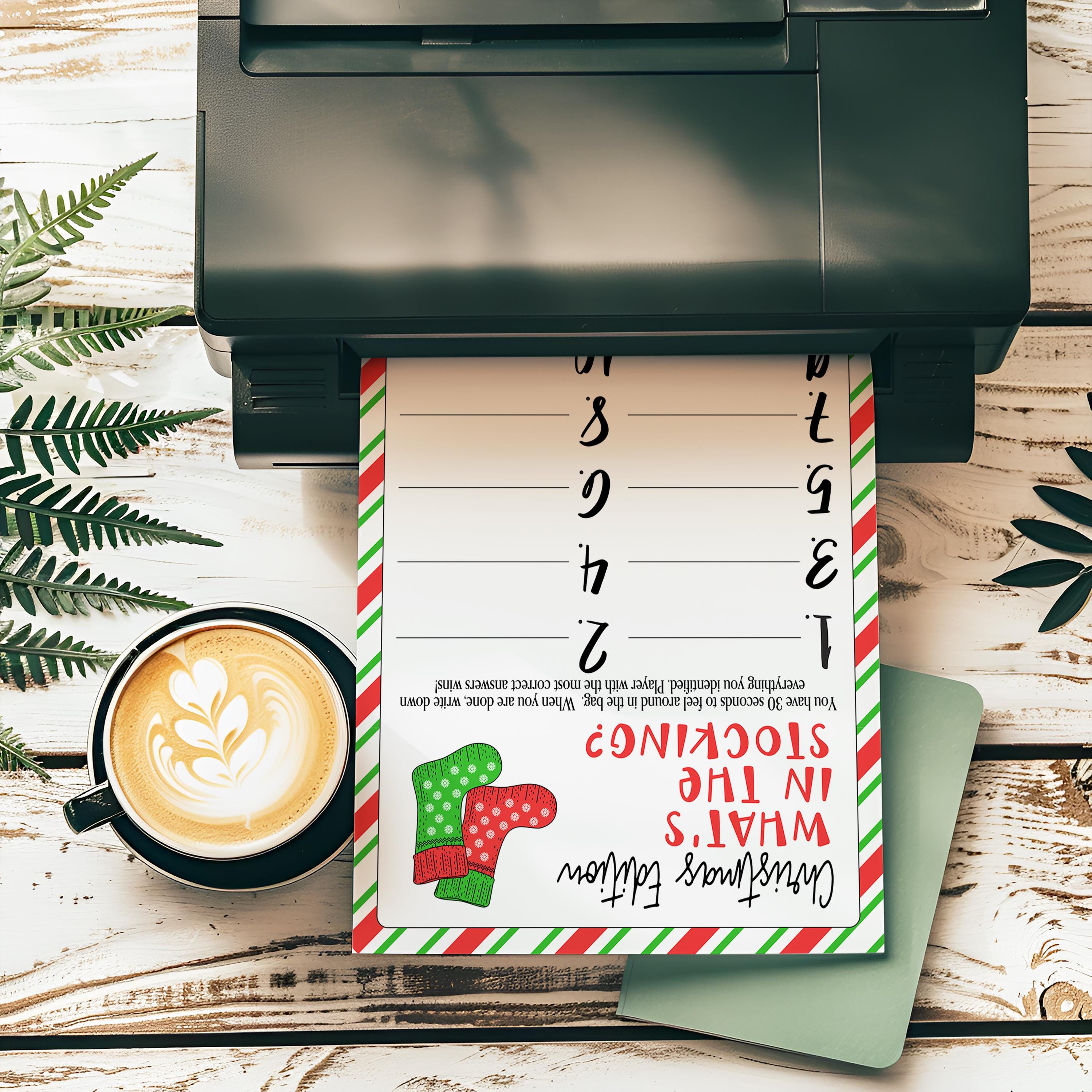 Christmas Whats in the Stocking Game | Christmas Party Instant Download ...