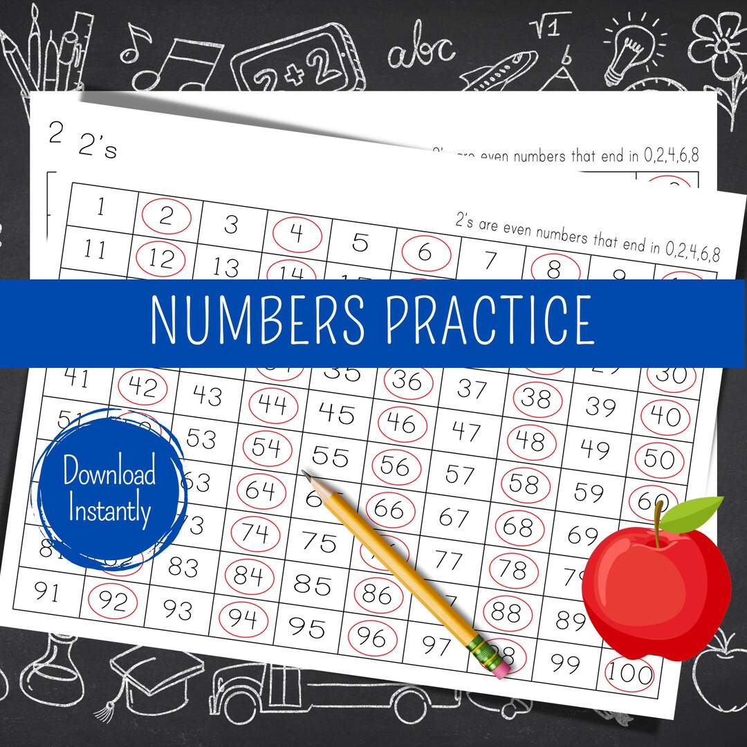 Counting by Two's | Learning to Count | Learning Numbers | Printable ...