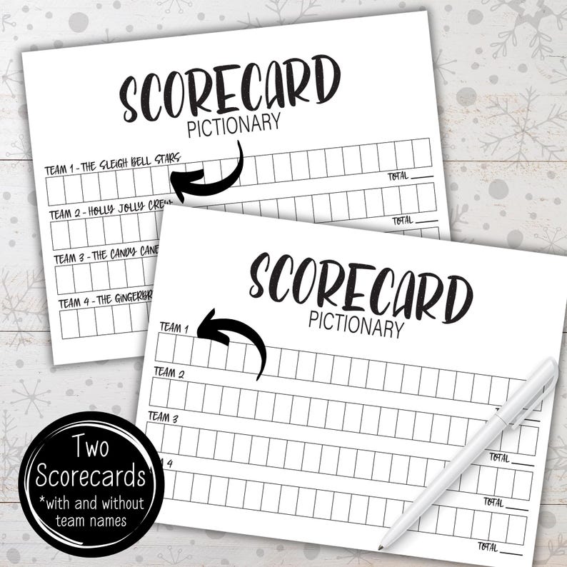 Christmas Pictionary Game | Holiday Office Party Games | Christmas ...