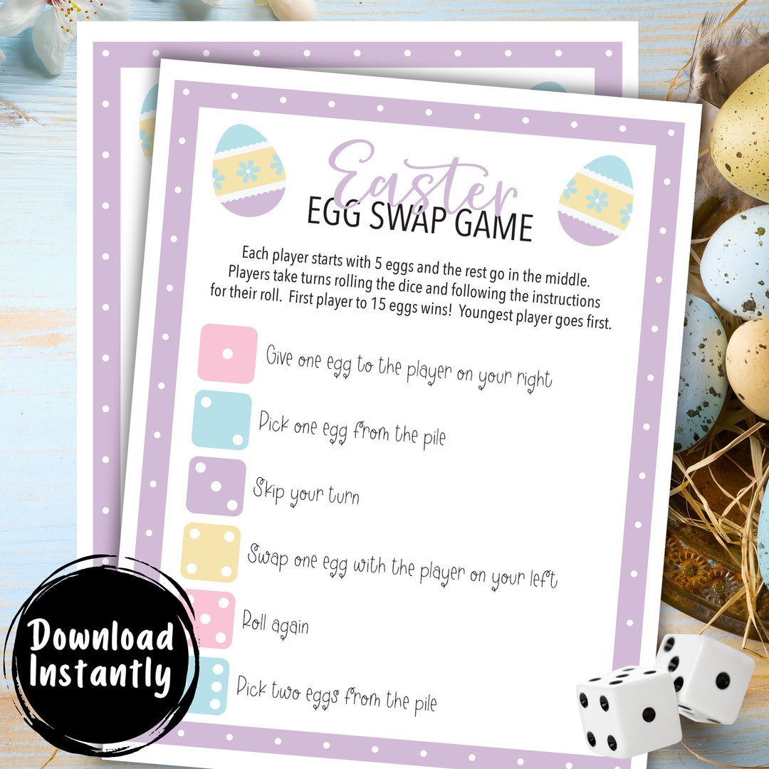 Candy Dice Game for Classroom | Easter Party Dice Game | Easter Party ...