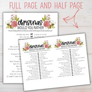 Christmas Would You Rather Game | Holiday Office Party Games ...