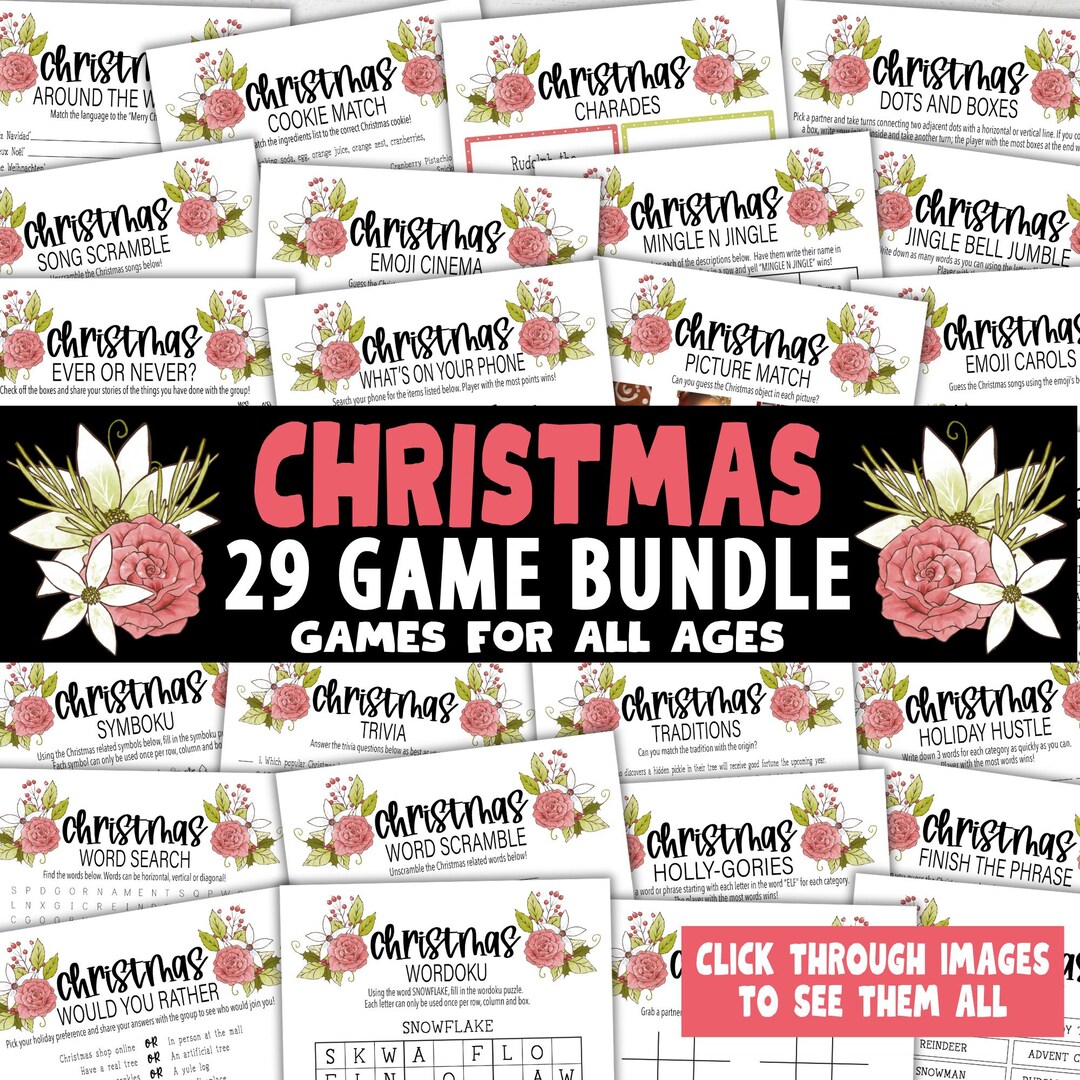 Printable Christmas Game Bundle | Holiday Classroom Party Games ...