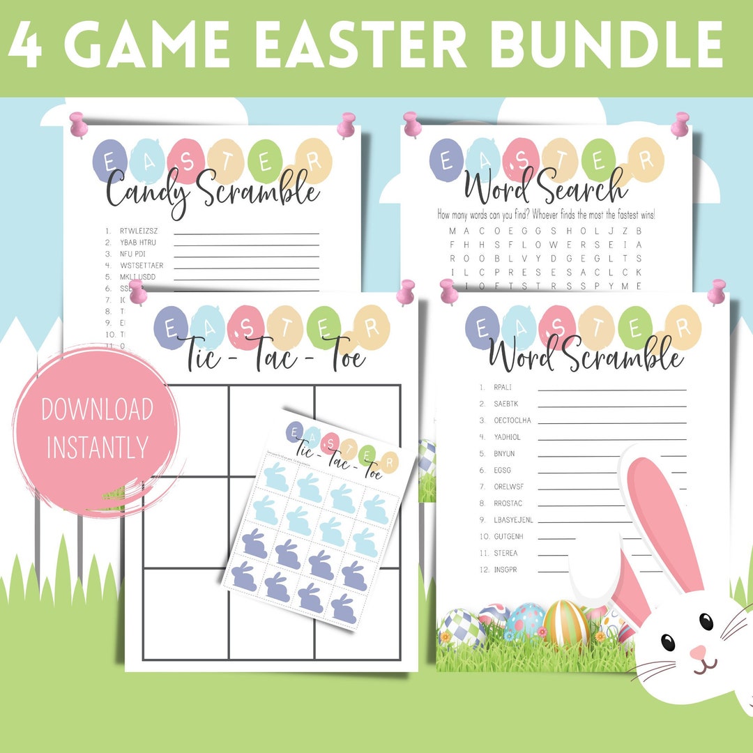 Easter Printables Fun Easter Party Games for Kids Easter Games - Etsy
