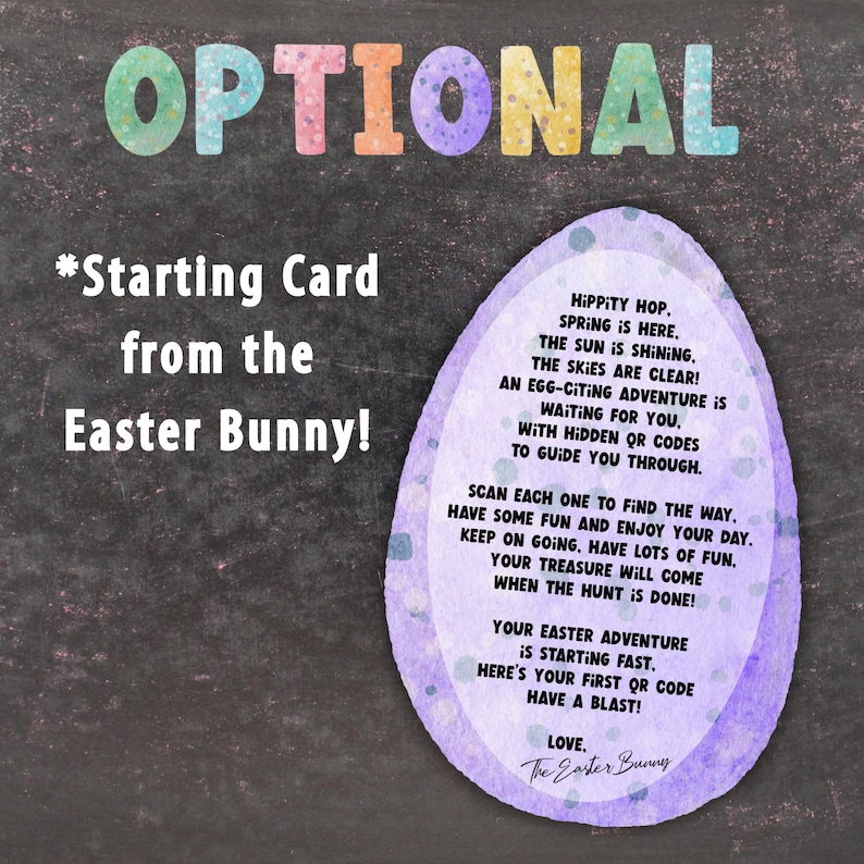 Indoor and Outdoor Easter Egg Hunt With QR Codes | Printable Easter ...