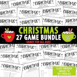 Printable Christmas Party Game Bundle | Holiday Classroom Party Games ...