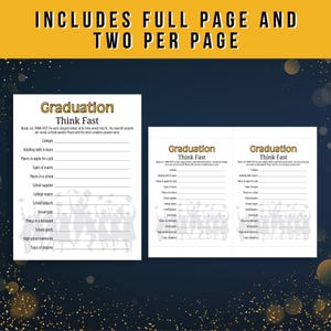 Editable Graduation Game Bundle Printable High School Grad Party ...