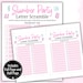 Fun Printable Slumber Party Letter Scramble Game | Girl Teen or Tween ...