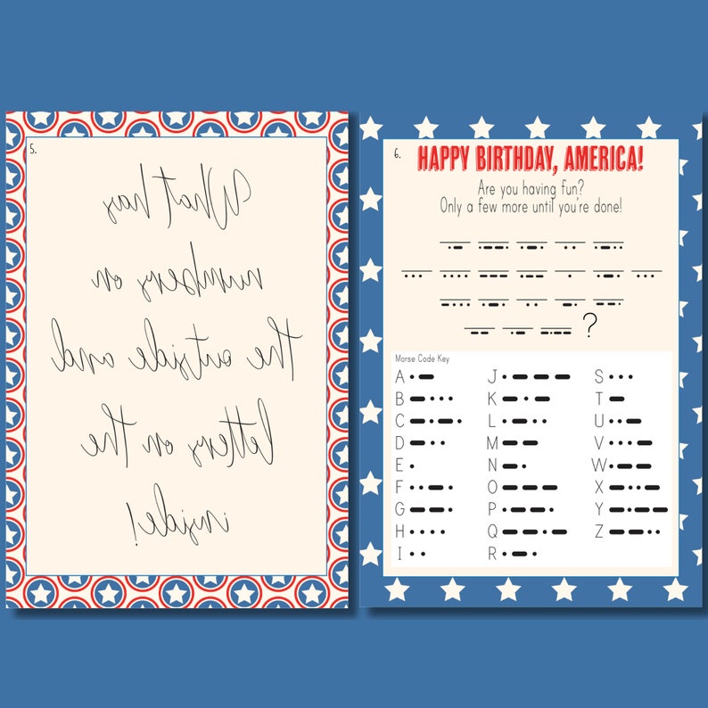 Summer Treasure Hunt for Teens 4th of July Outdoor Scavenger Hunt With ...