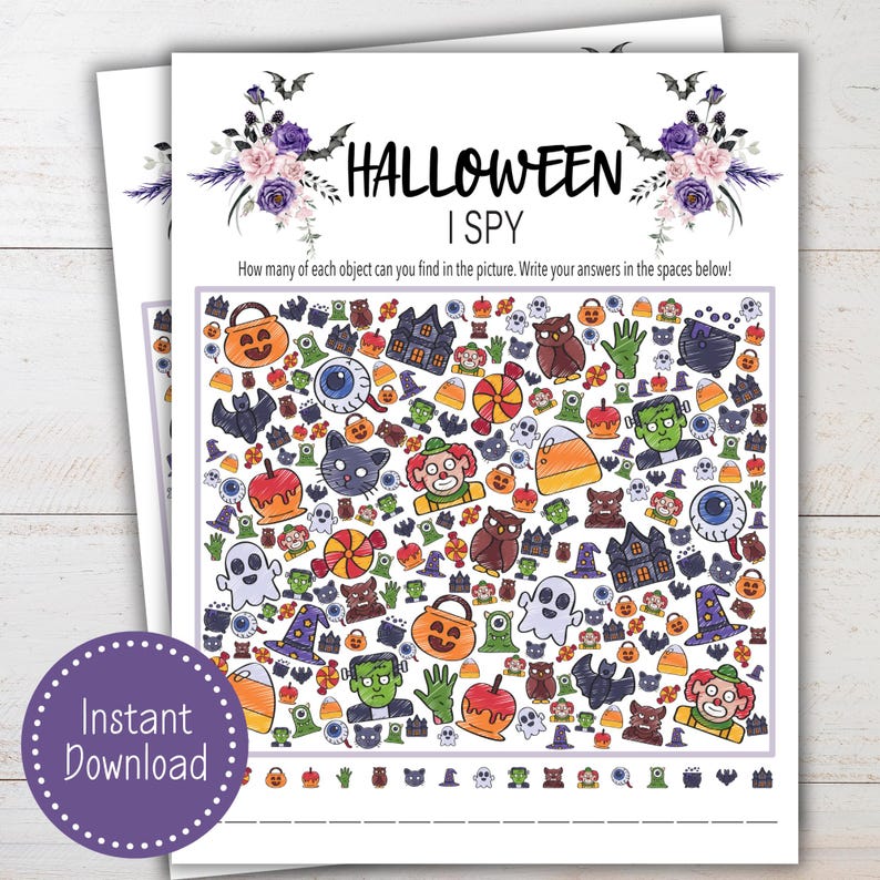 Spooky Halloween I Spy Game | Halloween Find the Hidden Objects Game ...