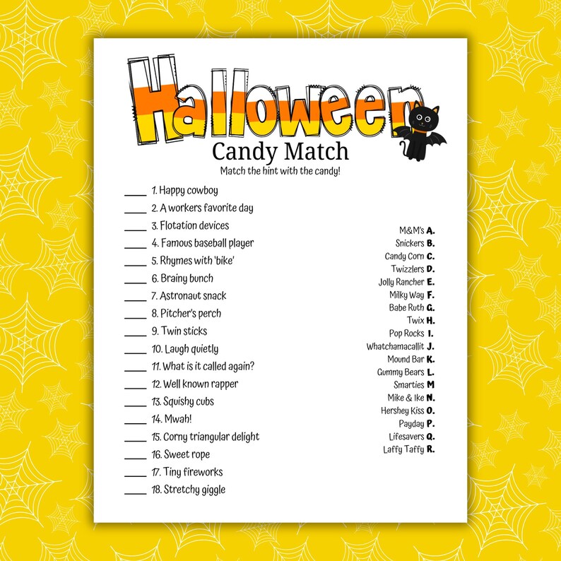 Printable Editable Halloween Game Bundle | Halloween Riddles | Guess ...