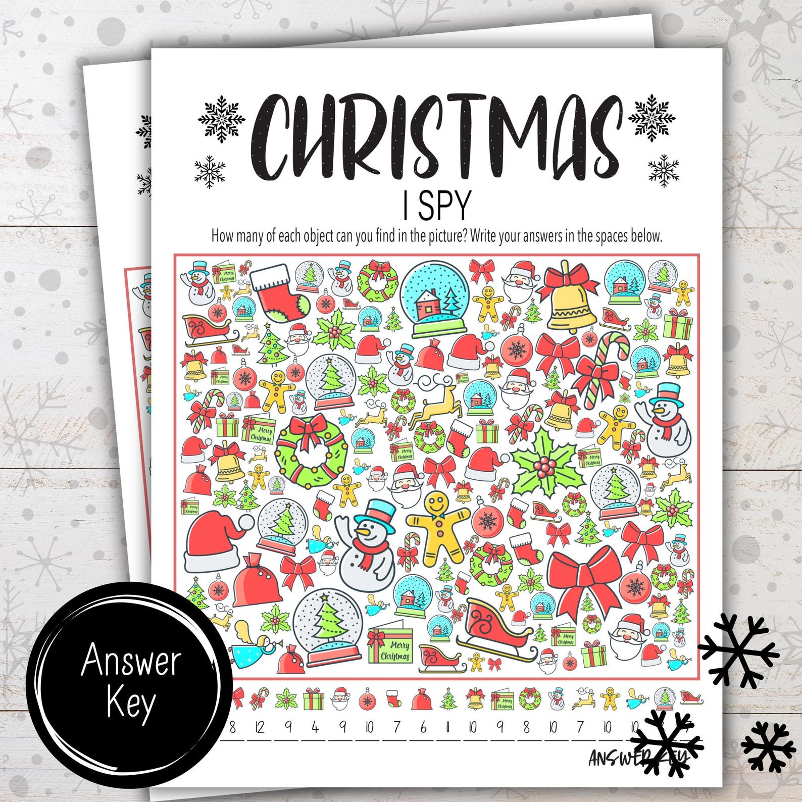 Christmas I Spy | Christmas Printable Game | Find the Pictures ...
