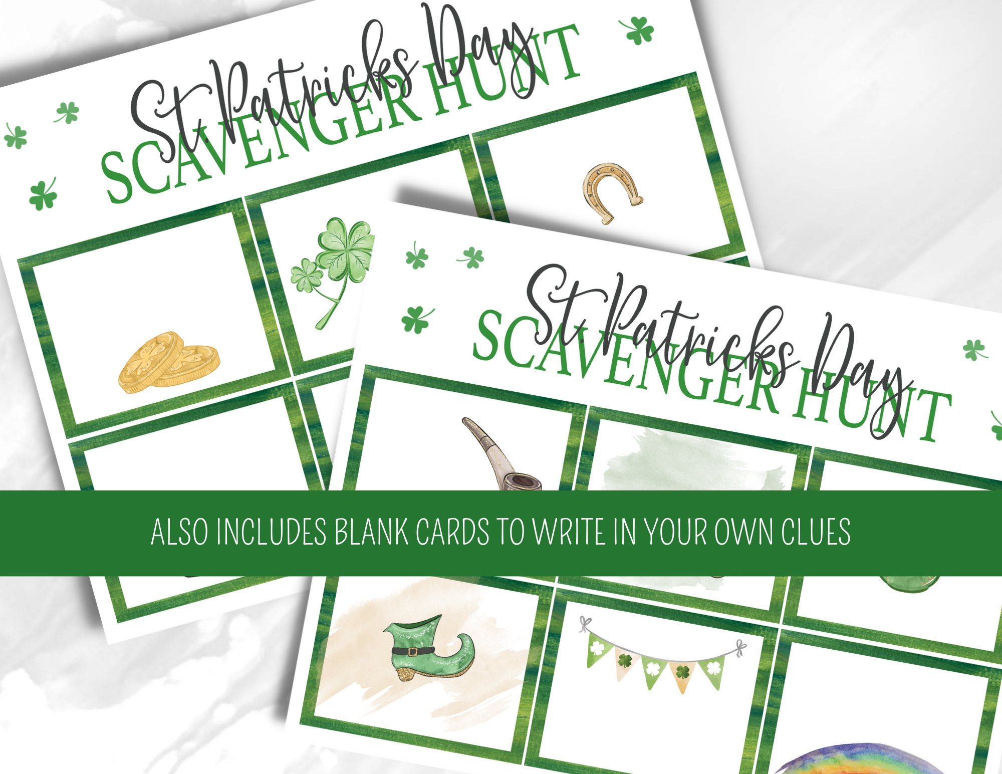 St Patricks Day Scavenger Hunt for Kids Fun Indoor Treasure Hunt ...