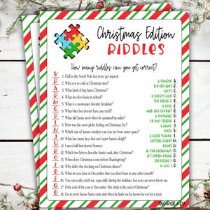 Christmas Edition Riddles Game | Riddle Fest Christmas Party Game ...