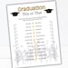 Printable Editable Graduation This or That Game for Grad Party Guess ...