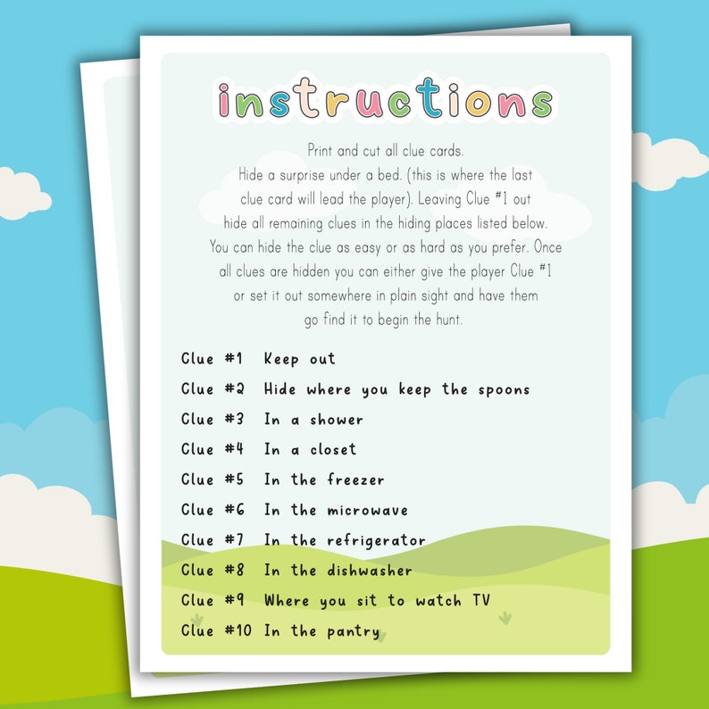 Fun Indoor Treasure Hunt Perfect Graduation or Birthday Gift for Teens ...