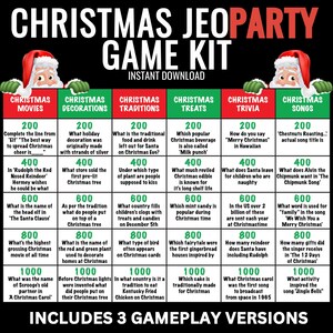 Christmas Friendly Feud Game | Christmas Jeoparty Game | Family ...