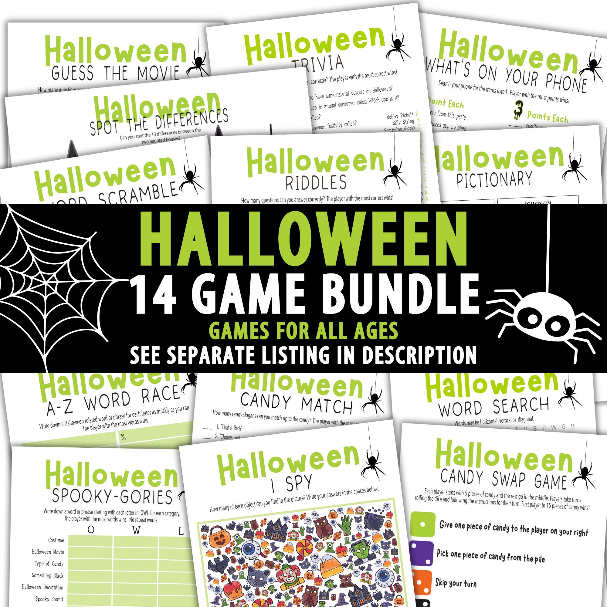 Halloween A to Z Word Race Game | Halloween Classroom Party Game ...