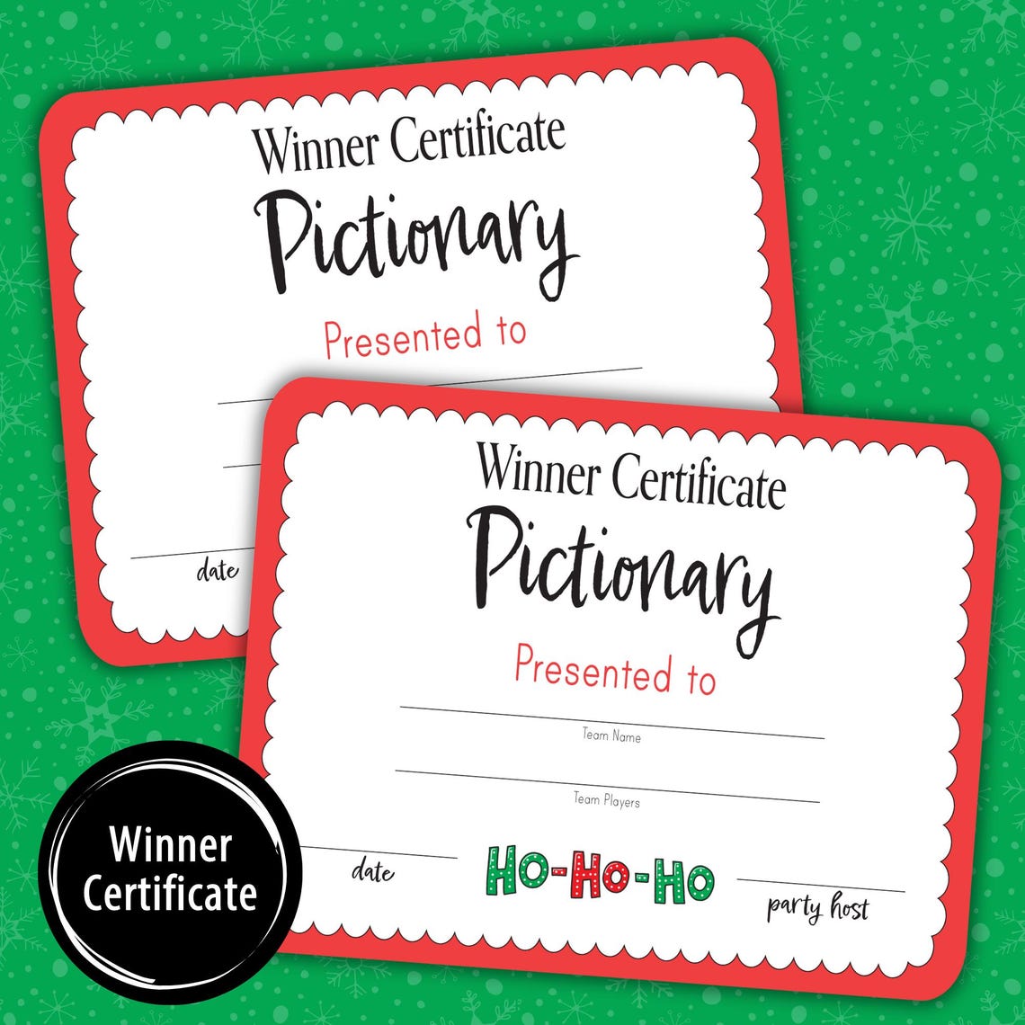 Christmas Printable Pictionary Game | Holiday Pictionary | Classroom ...