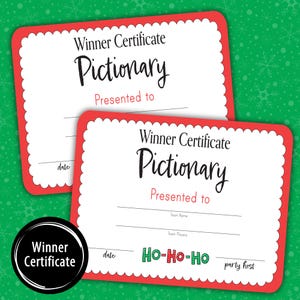 Christmas Printable Pictionary Game | Holiday Pictionary | Classroom ...