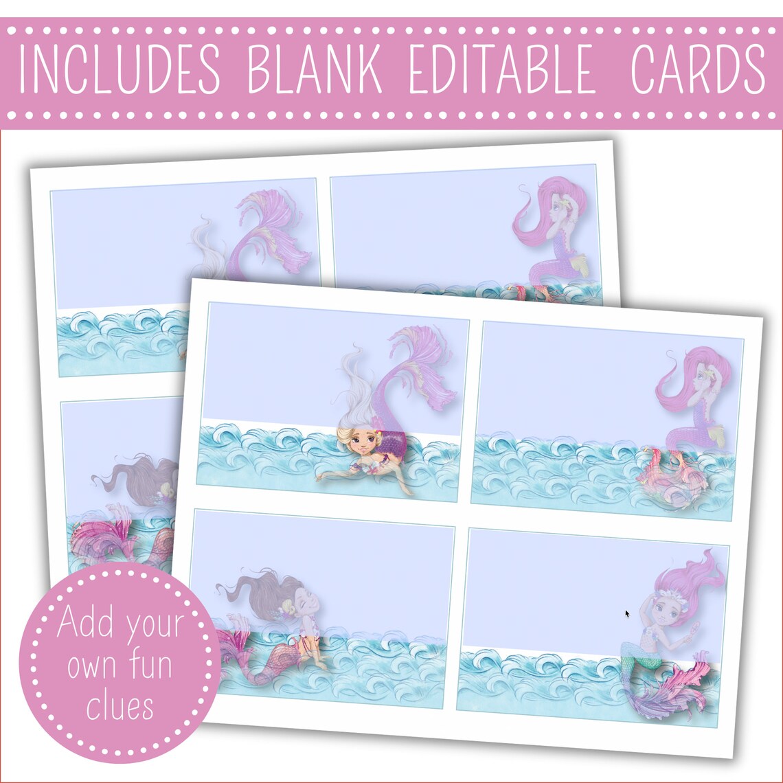 Summer Treasure Hunt for Kids | Underwater Mermaid Scavenger Hunt With ...