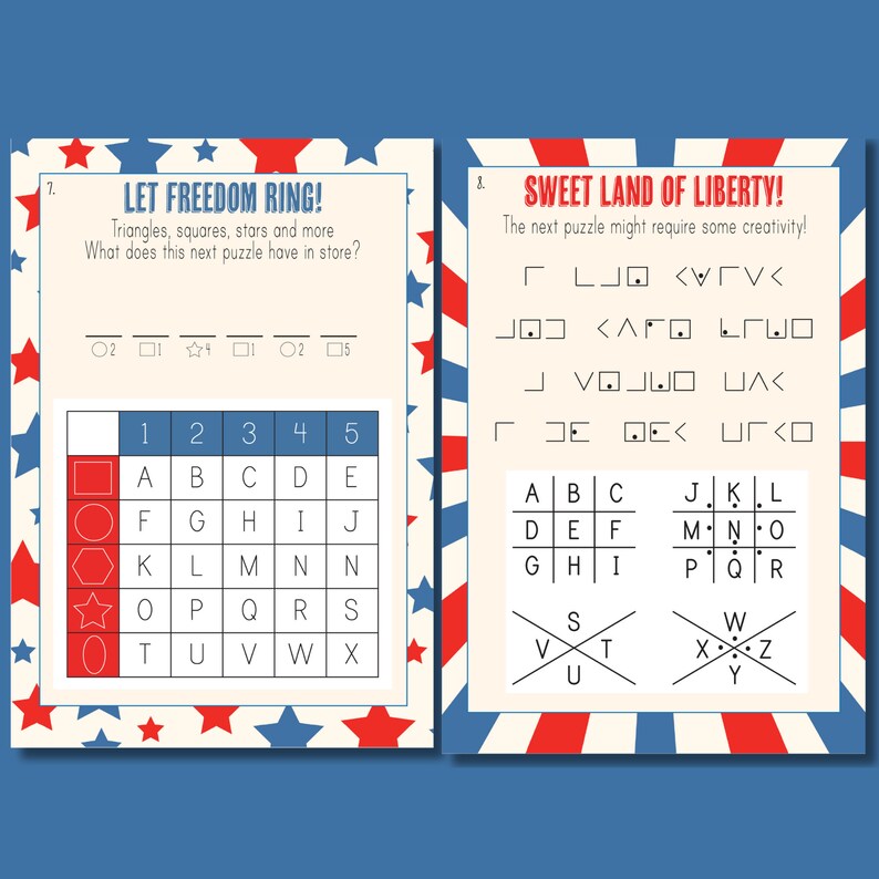 Summer Treasure Hunt for Teens 4th of July Outdoor Scavenger Hunt With ...