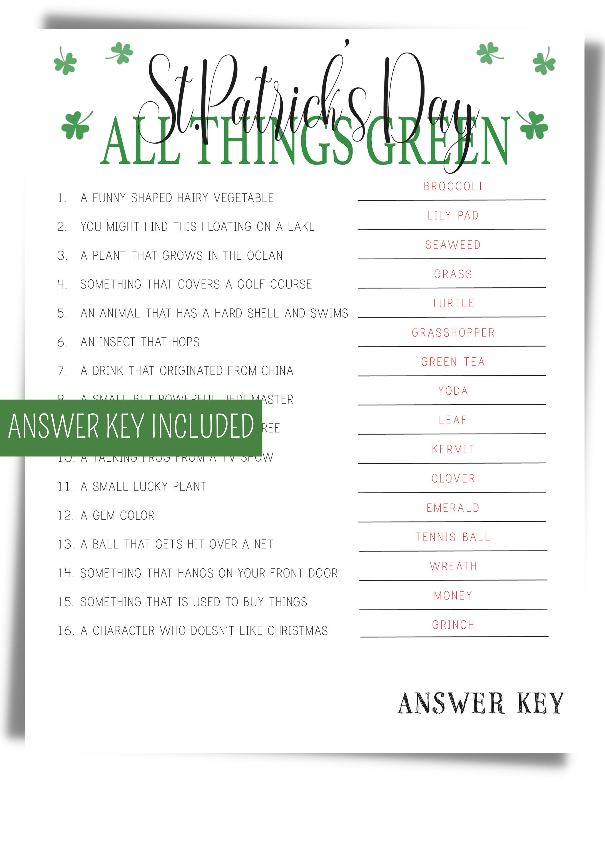 St Patricks Day Printable Games, All Things Green, Printable Kids Games ...