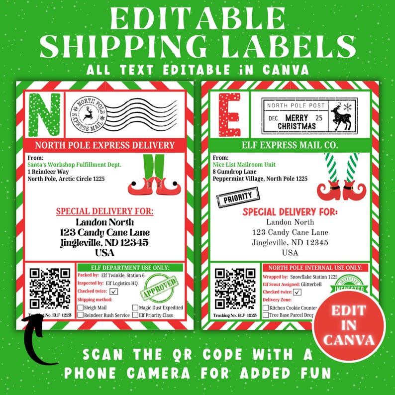 2025 Printable Christmas Elf Kit | Elf Arrival Bundle | Christmas Elf ...