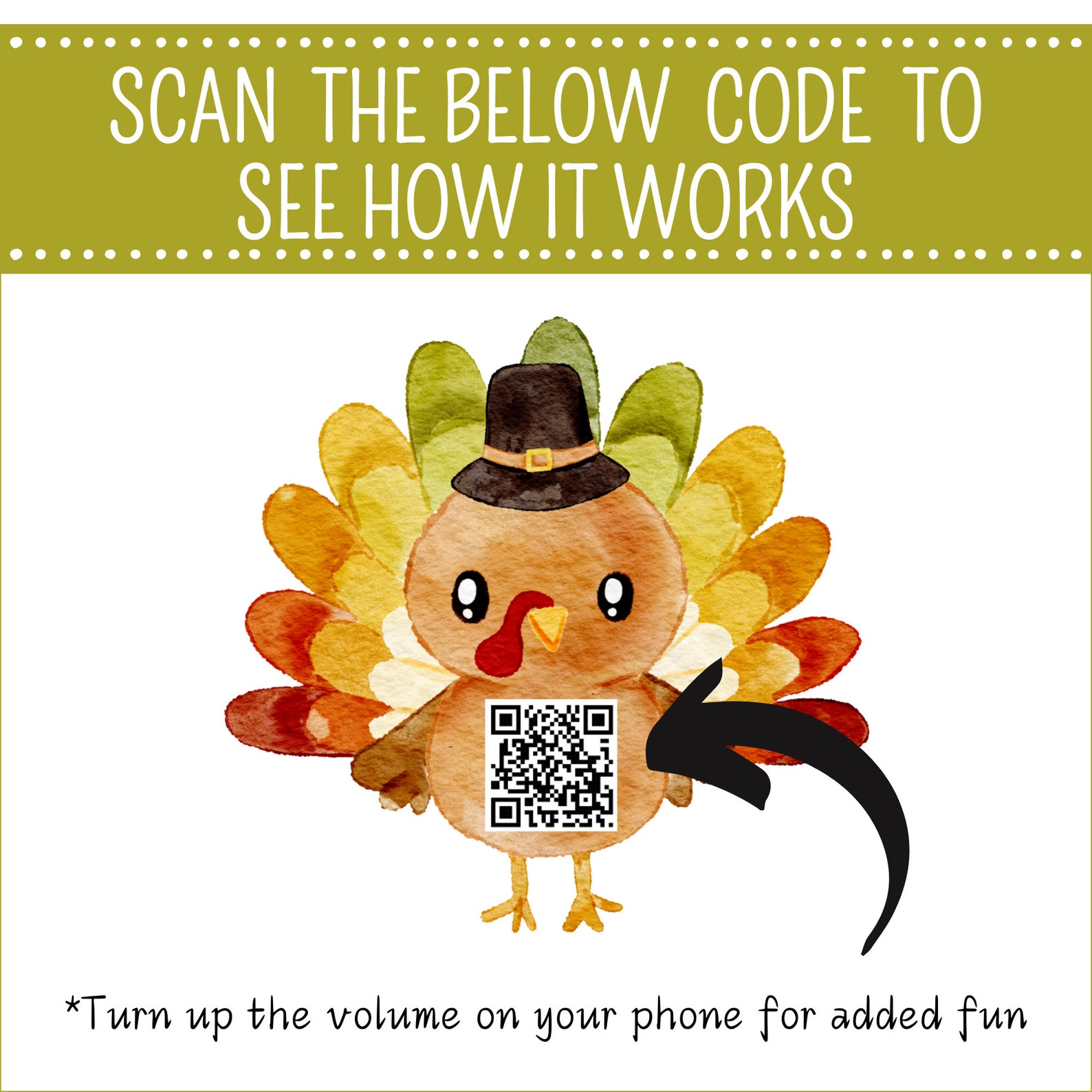 Indoor Turkey Thanksgiving Scavenger Hunt With QR Codes | Indoor ...