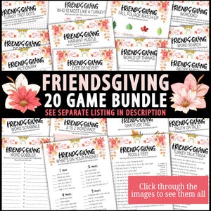 Friendsgiving Word Search | Holiday Seek and Find Word Game ...