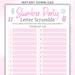 Fun Printable Slumber Party Letter Scramble Game | Girl Teen or Tween ...