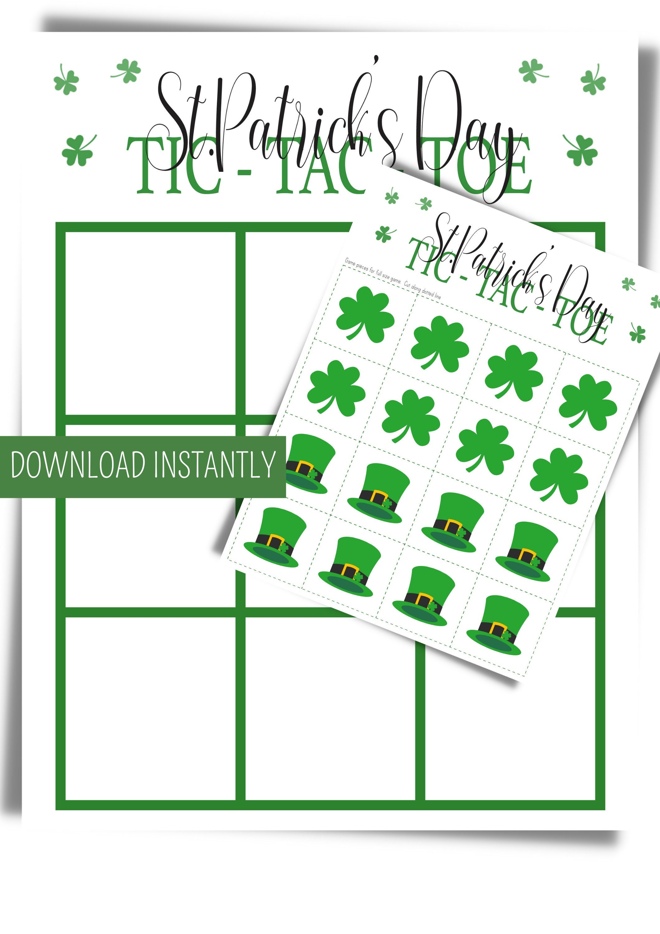 St Patricks Day Tic-tac-toe St Patricks Day Games St Patricks Day Tic ...