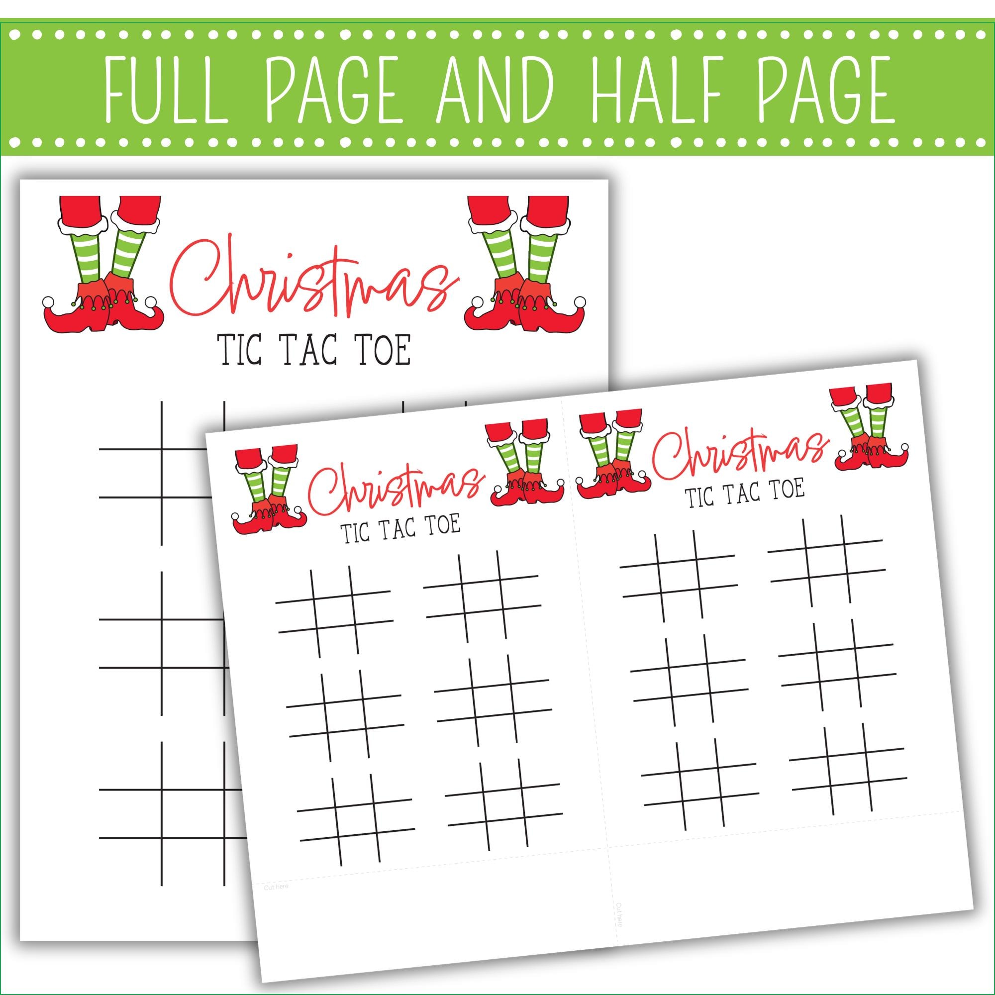 Christmas Tic Tac Toe Game | Holiday Office Party Games | Christmas ...