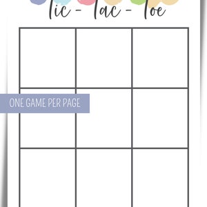 Printable Games | Easter Tic-tac-toe | Easter Games | Easter Day | Tic ...