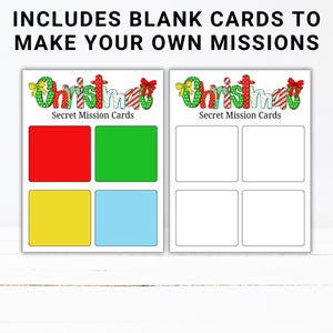 Printable Christmas Party Game | Funny Secret Spy Mission Party Game ...