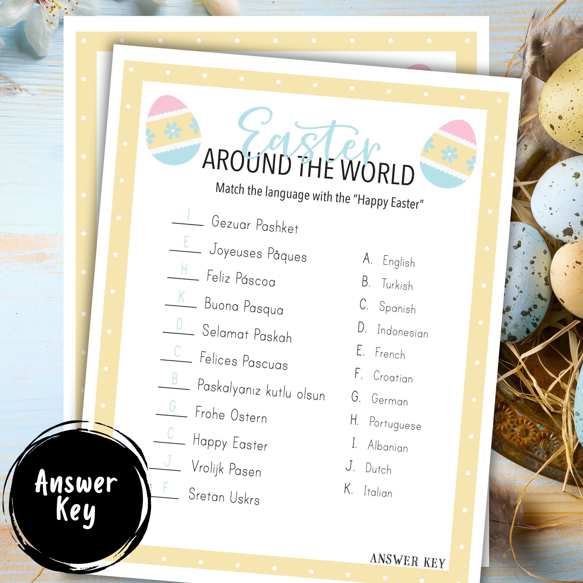 Around the World Game for Office Party | Family Easter Around the World ...
