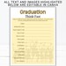 Editable Graduation Think Fast Game Printable Grad Party Activity Fun ...