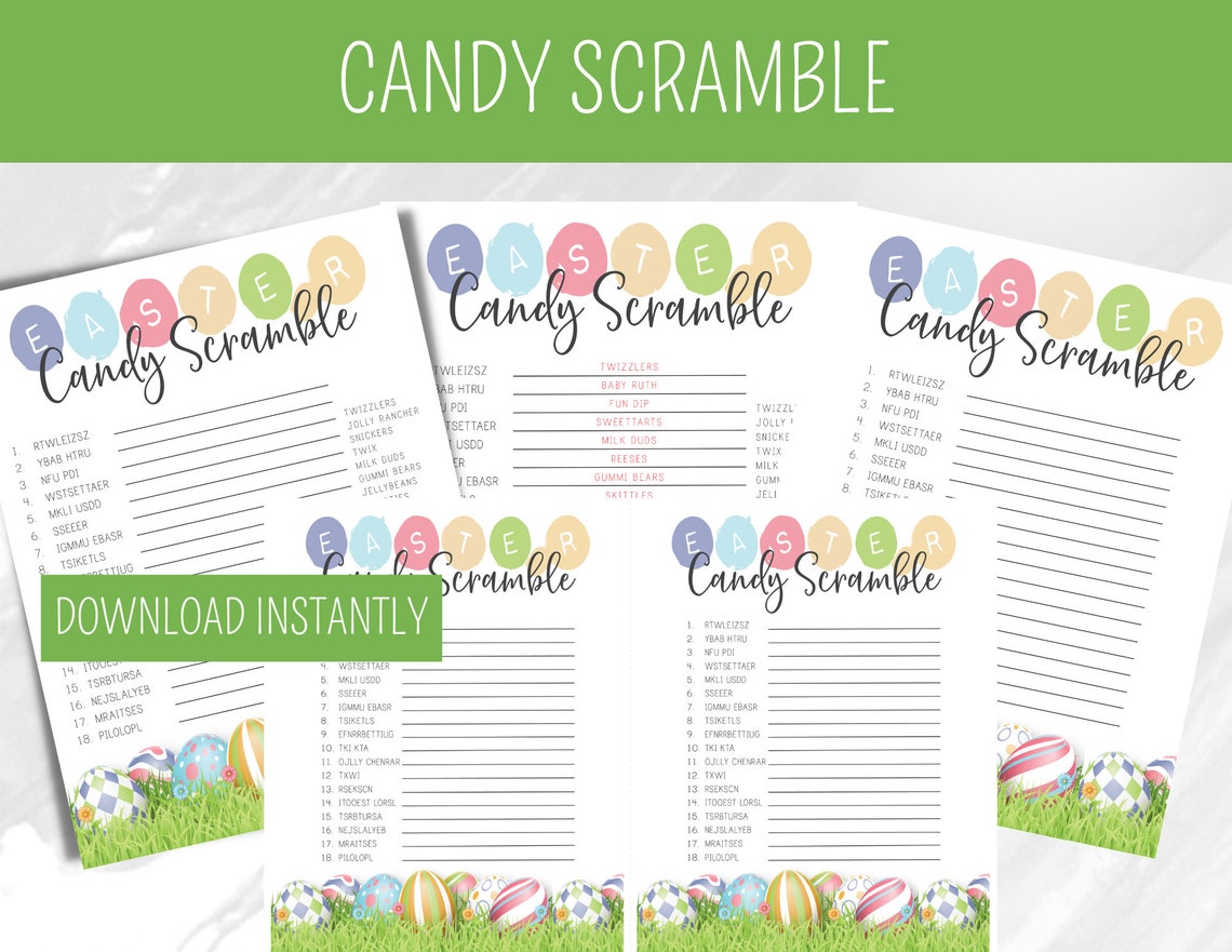 Easter Printables Fun Easter Party Games for Kids Easter Games ...