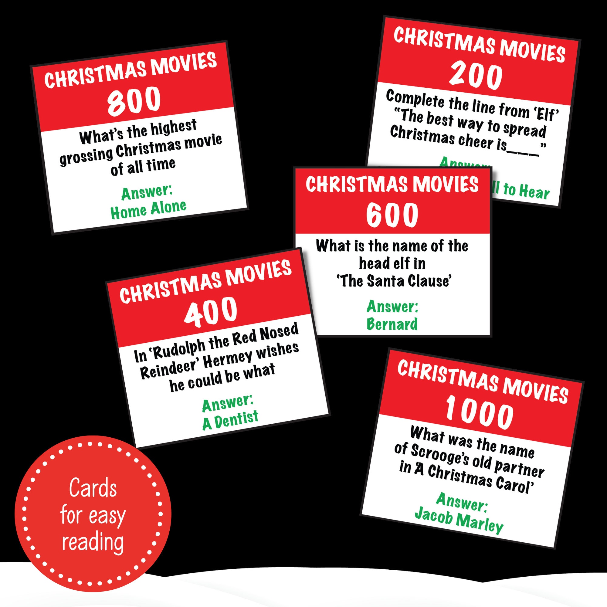 Christmas Jeopardy Game Office Party Christmas Game Family Christmas ...