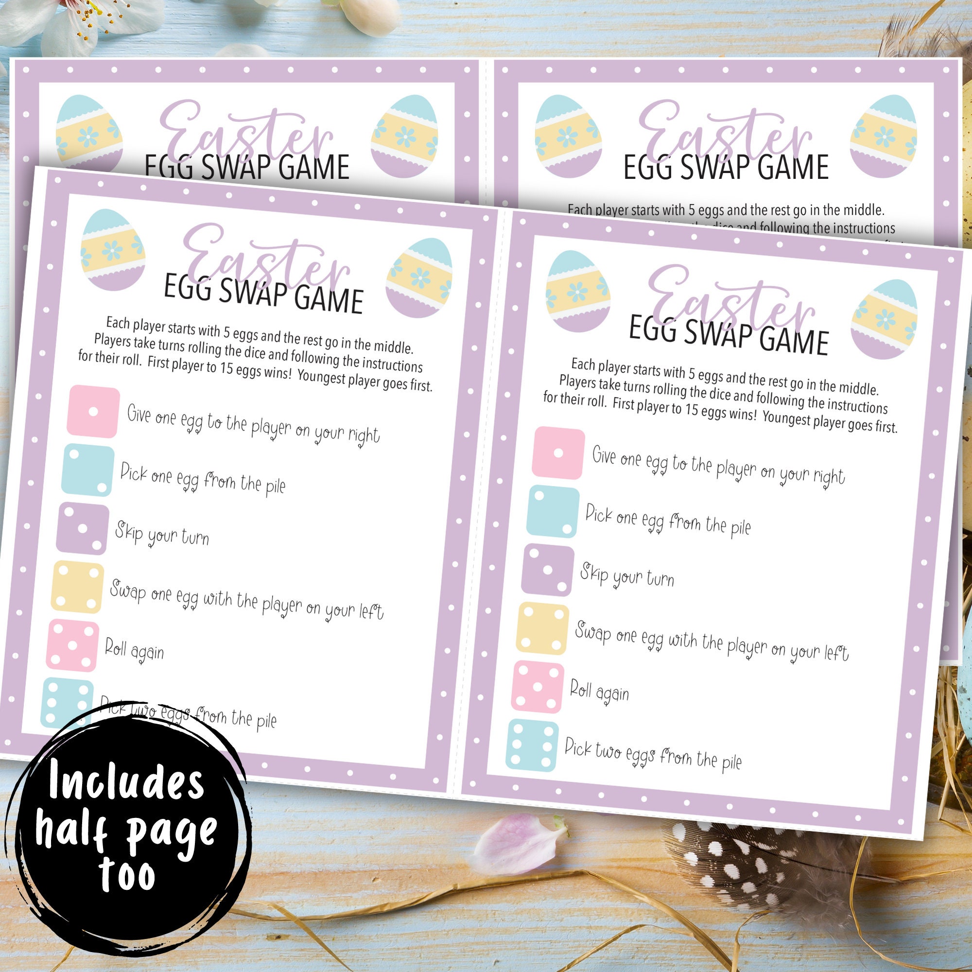 Candy Dice Game for Classroom | Easter Party Dice Game | Easter Party ...