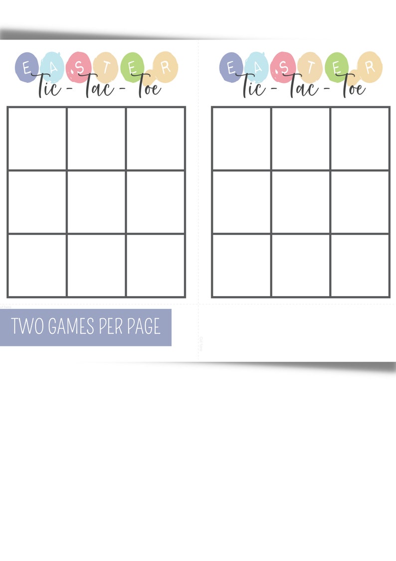 Printable Games Easter Tic-tac-toe Easter Games Easter Day Tic Tac Toe ...