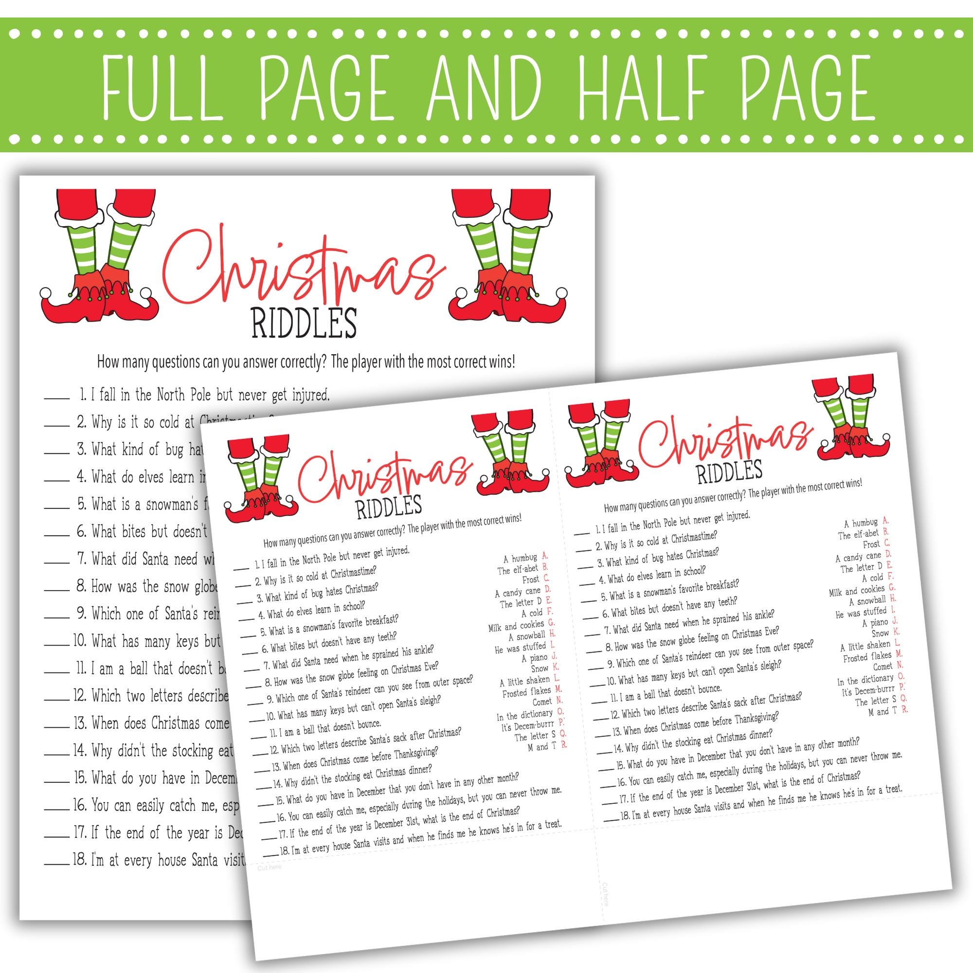 Fun Christmas Riddles | Holiday Office Party Games | Christmas ...