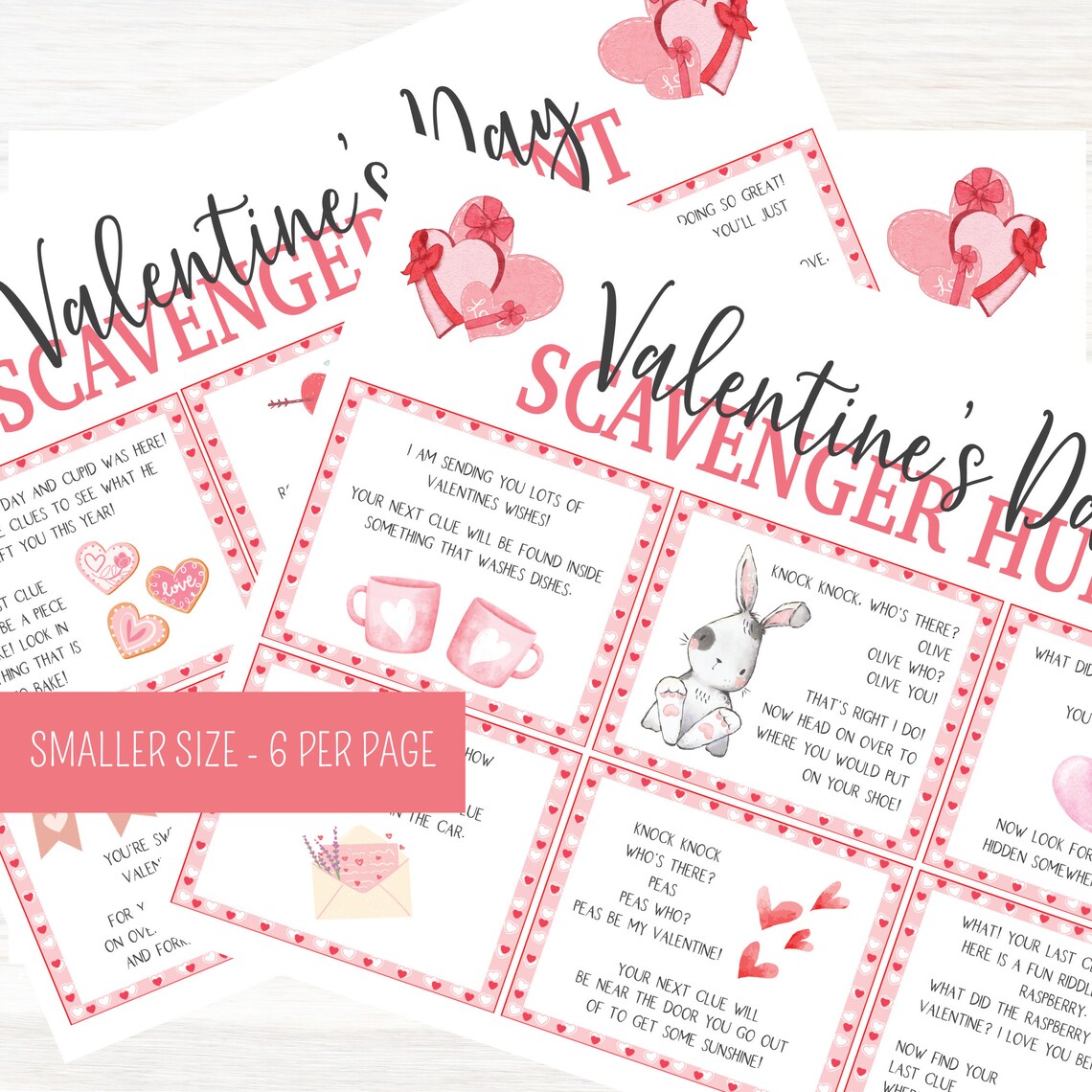 Valentines Day Scavenger Hunt Valentines Scavenger Hunt Valentines ...