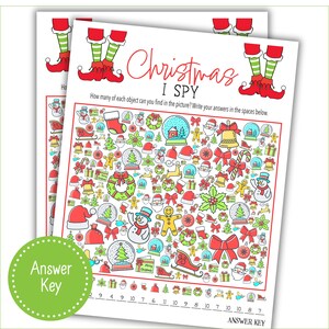 Christmas I Spy | Christmas Printable Game | Find the Pictures ...